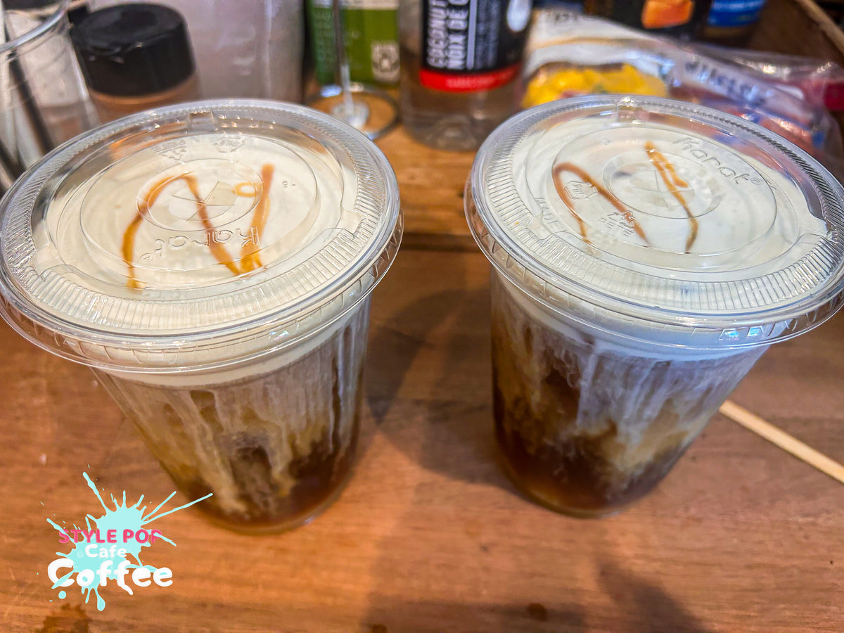 Coconut Caramel Cold Foam Cold Brew – Style Pop Cafe